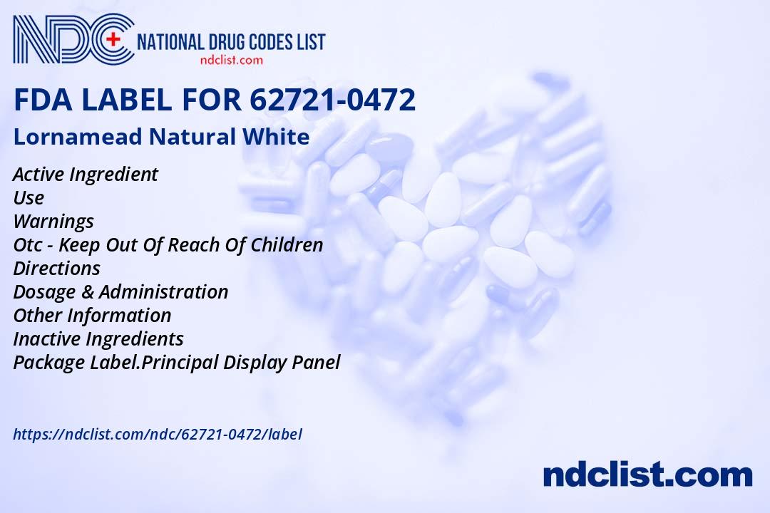 Lornamead- FDA Label NDC62721-0472