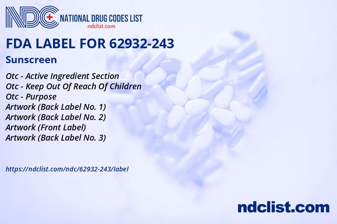 FDA Label for Sunscreen - Indications, Usage & Precautions