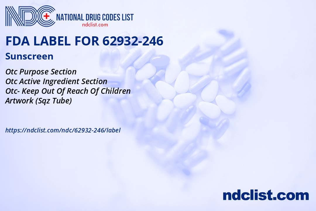 FDA Label for Sunscreen - Indications, Usage & Precautions