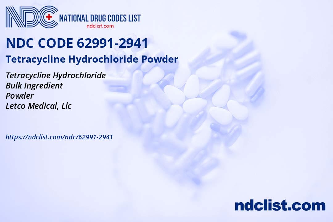 NDC 62991-2941 Tetracycline Hydrochloride Powder