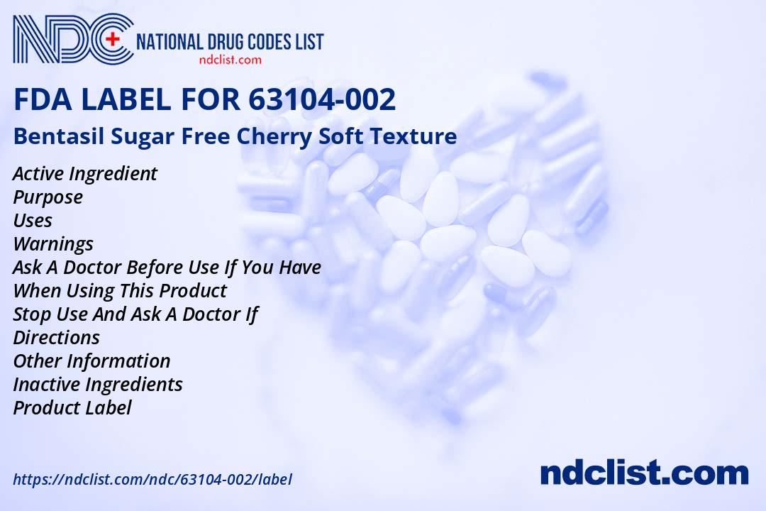 Bentasil- FDA Label NDC63104-002