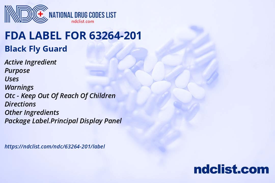 FDA Label for Black Fly Guard - Indications, Usage & Precautions