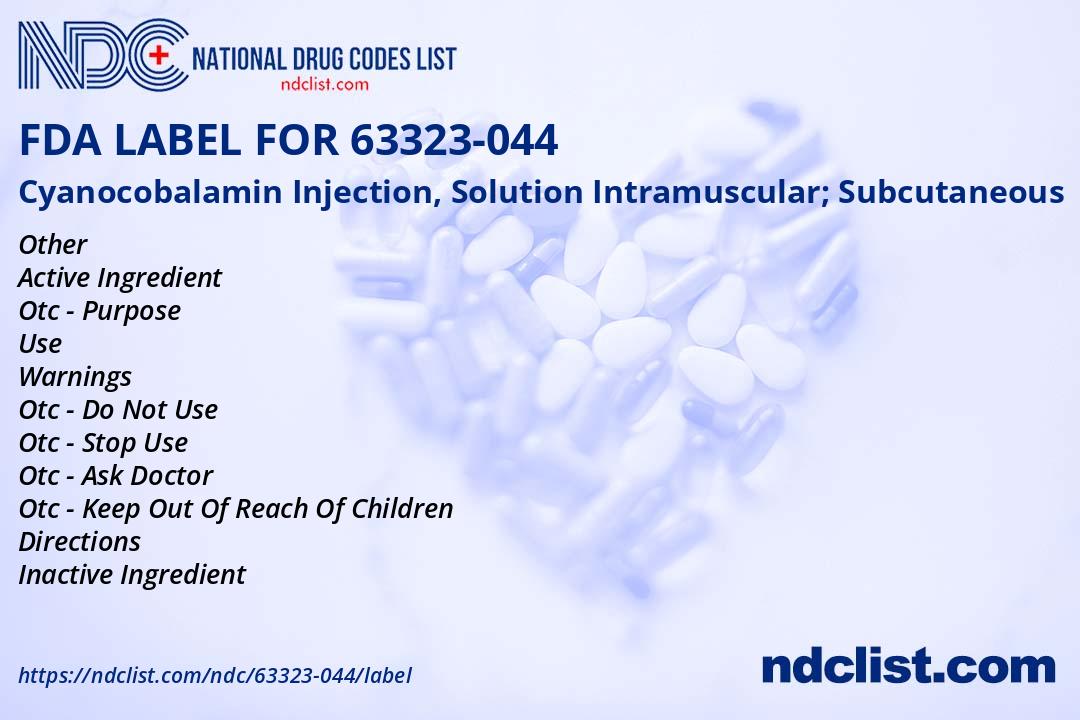 FDA Label for Cyanocobalamin Injection, Solution Intramuscular ...