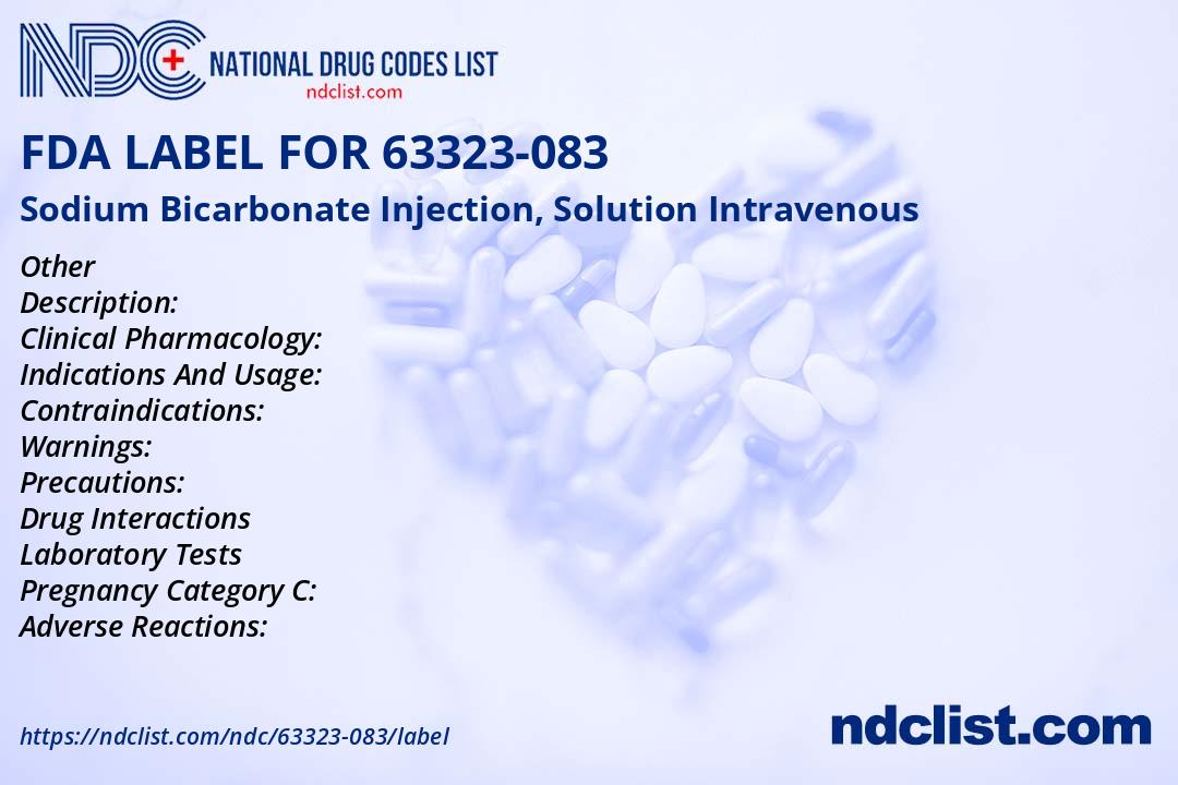 FDA Label for Sodium Bicarbonate Injection, Solution Intravenous ...