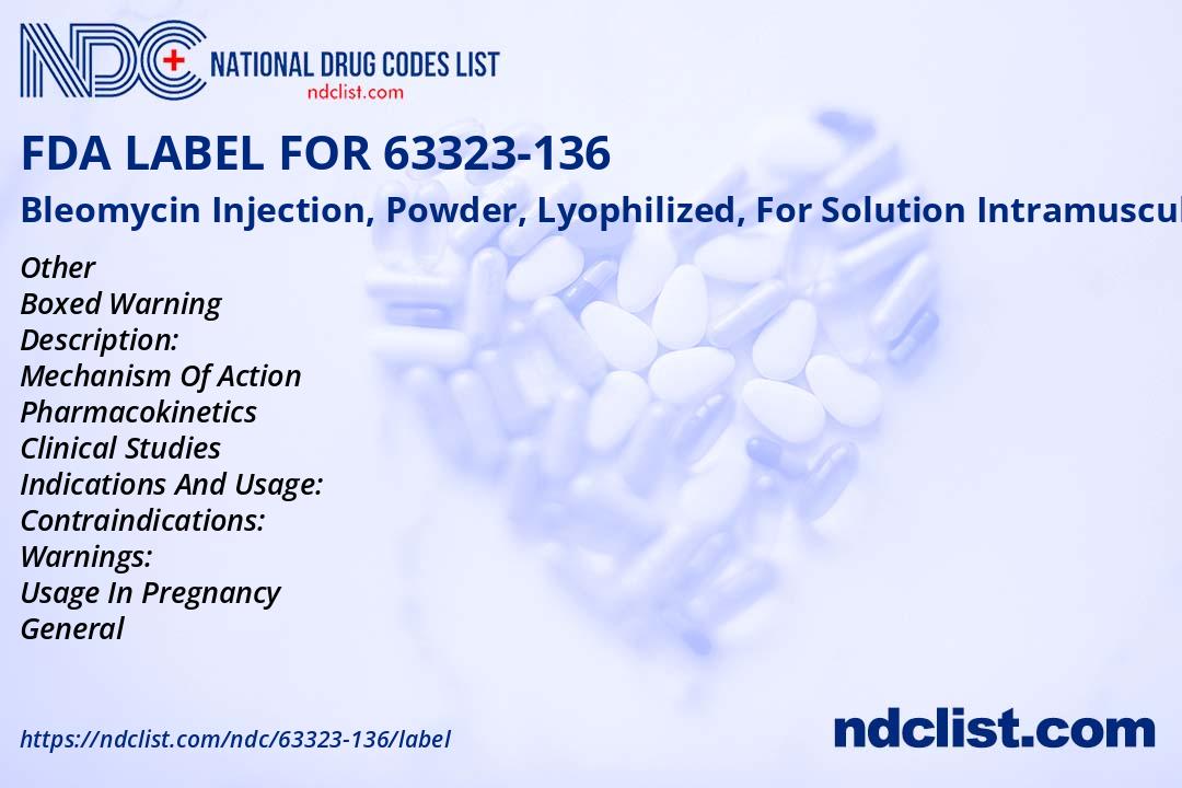 FDA Label for Bleomycin Injection, Powder, Lyophilized, For Solution ...