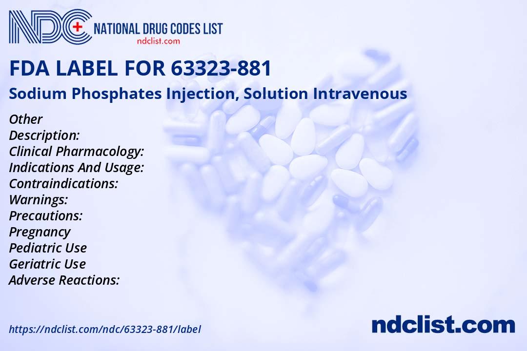 FDA Label for Sodium Phosphates Injection, Solution Intravenous ...