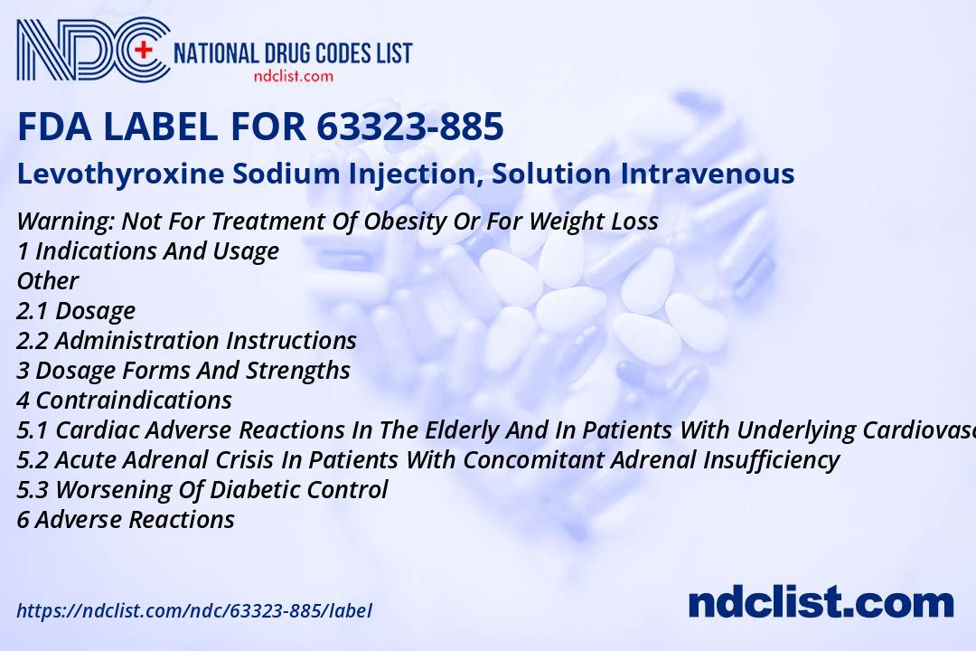 FDA Label for Levothyroxine Sodium Injection, Solution Intravenous ...