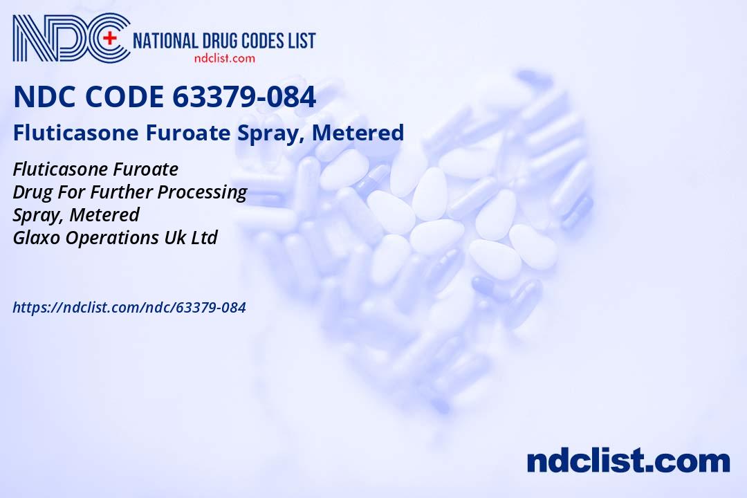 NDC 63379-084 Fluticasone Furoate Spray, Metered