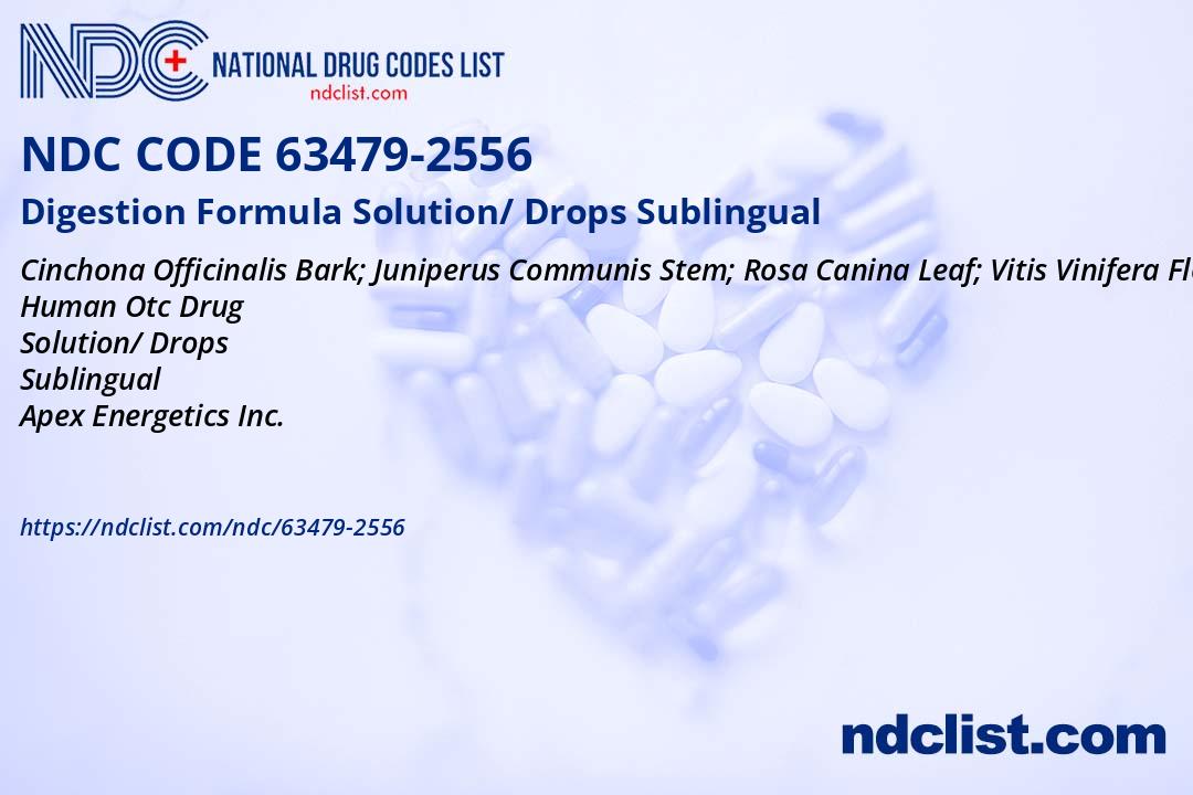 NDC 63479-2556 Digestion Formula Solution/ Drops Sublingual