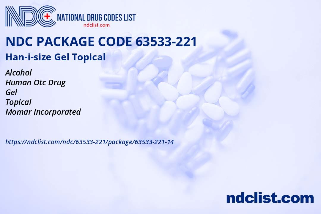 NDC Package 63533-221-14 Han-i-size Gel Topical