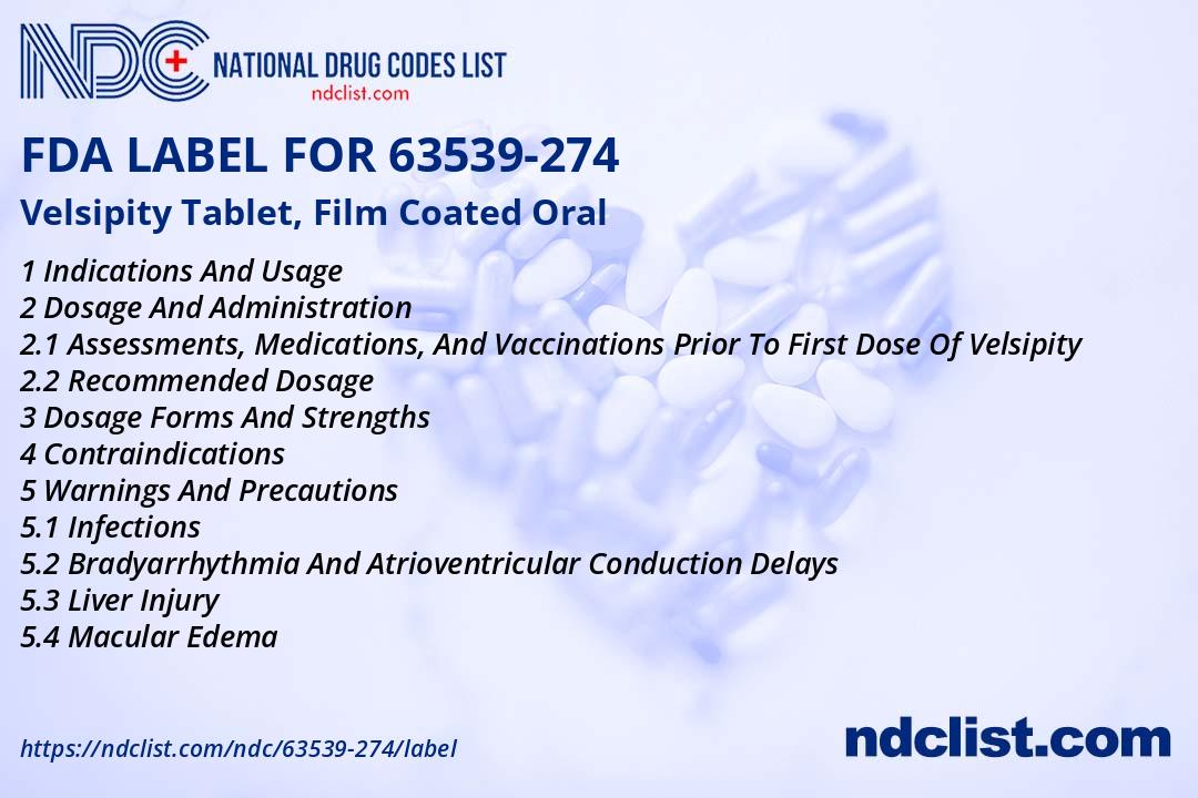 FDA Label for Velsipity Tablet, Film Coated Oral - Indications, Usage ...