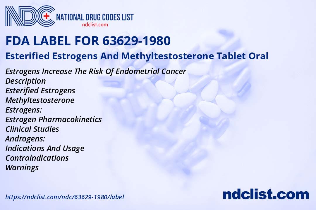 FDA Label for Esterified Estrogens And Methyltestosterone Tablet Oral ...