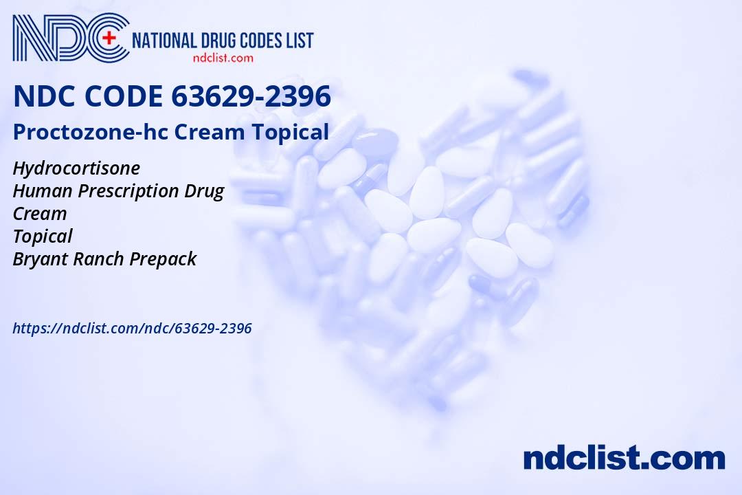 NDC 63629-2396 Proctozone-hc Cream Topical