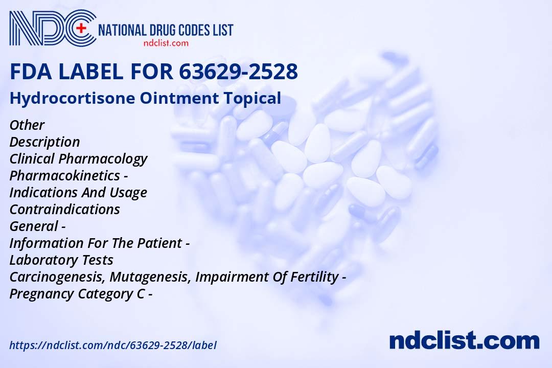 FDA Label for Hydrocortisone Ointment Topical - Indications, Usage ...