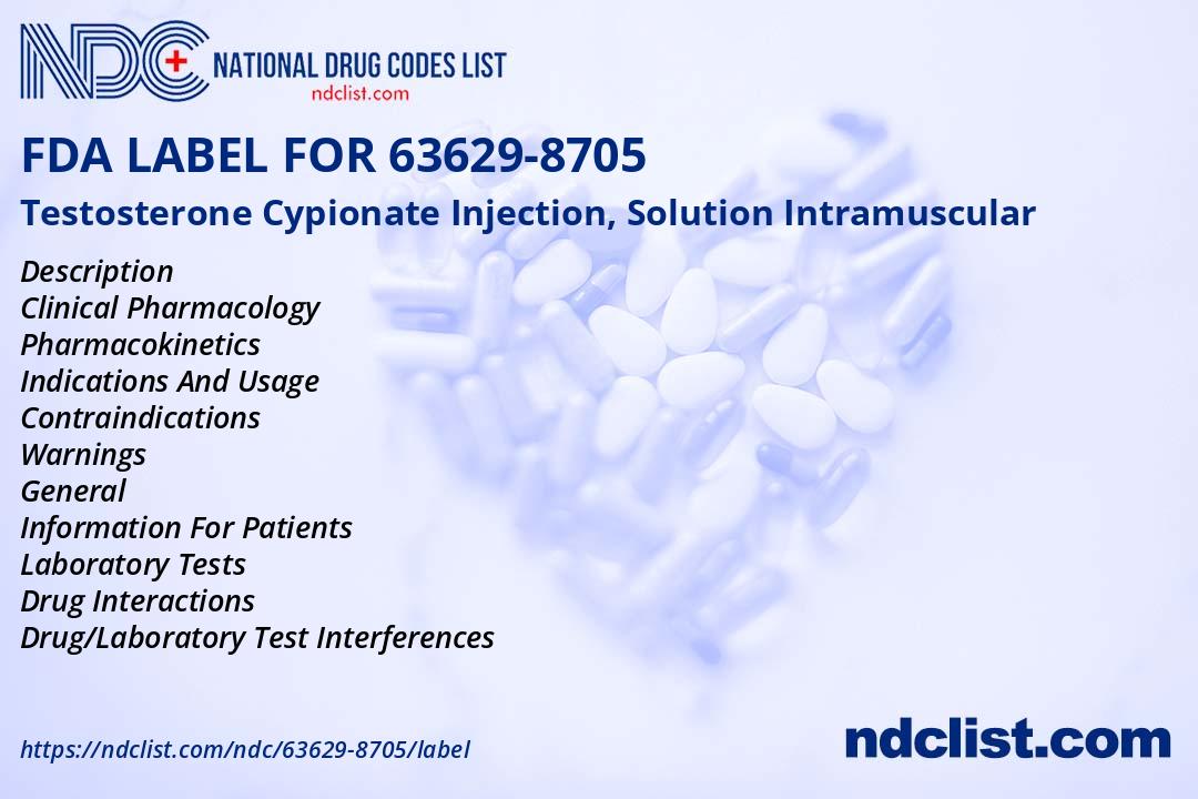 FDA Label for Testosterone Cypionate Injection, Solution Intramuscular ...