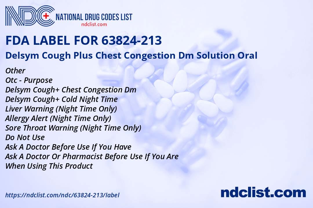 FDA Label for Delsym Cough Plus Chest Congestion Dm Solution Oral ...
