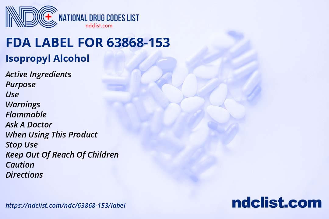 FDA Label for Isopropyl Alcohol - Indications, Usage & Precautions