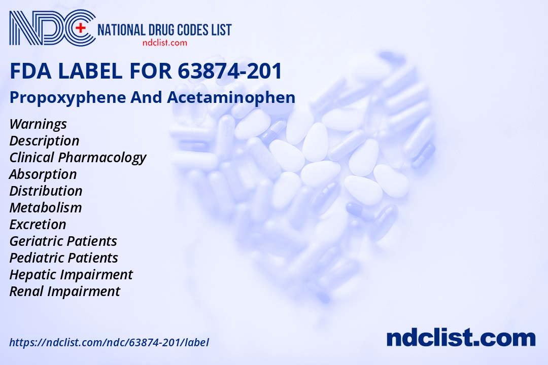 FDA Label for Propoxyphene And Acetaminophen - Indications, Usage ...