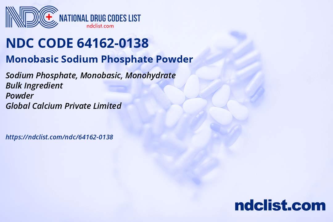 Monobasic Sodium Phosphate Powder- NDC64162-0138