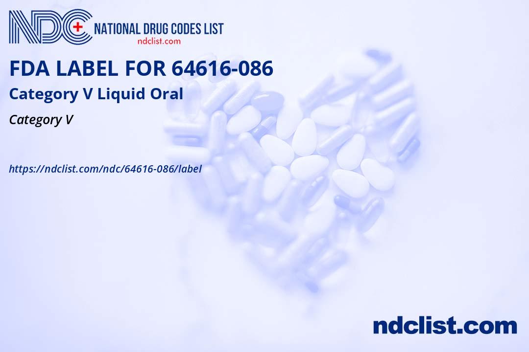 FDA Label for Category V Liquid Oral - Indications, Usage & Precautions