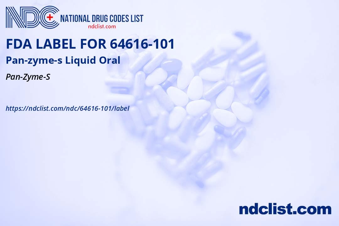 FDA Label for Pan-zyme-s Liquid Oral - Indications, Usage & Precautions