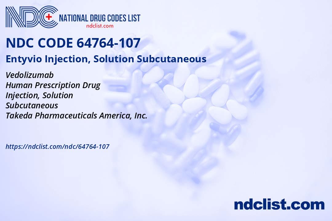 Entyvio Injection, Solution NDC 64764-107