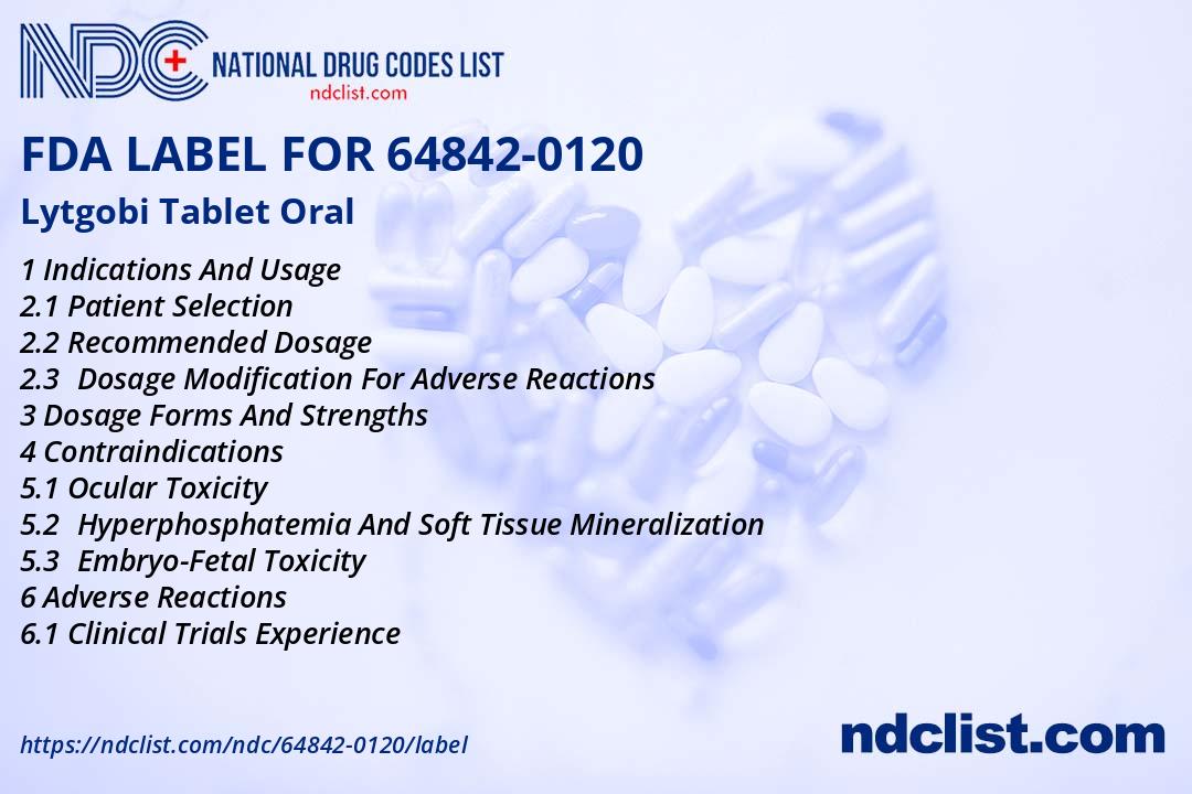 FDA Label for Lytgobi Tablet Oral - Indications, Usage & Precautions