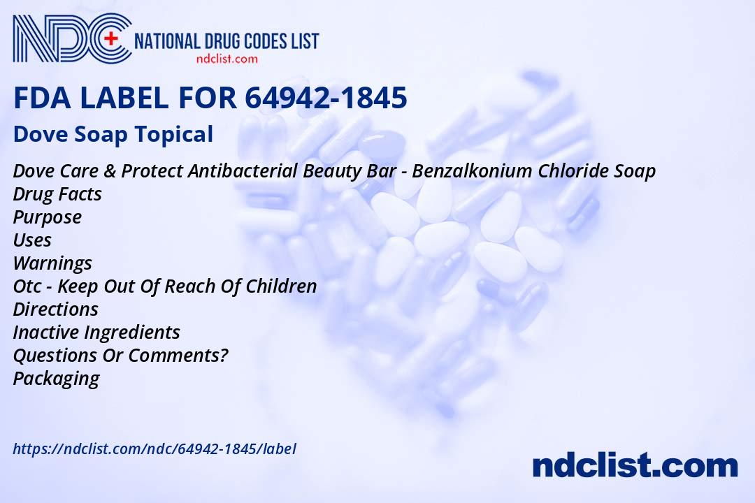 FDA Label for Dove Soap Topical - Indications, Usage & Precautions