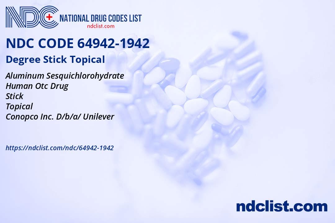 NDC 64942-1942 Degree Stick Topical