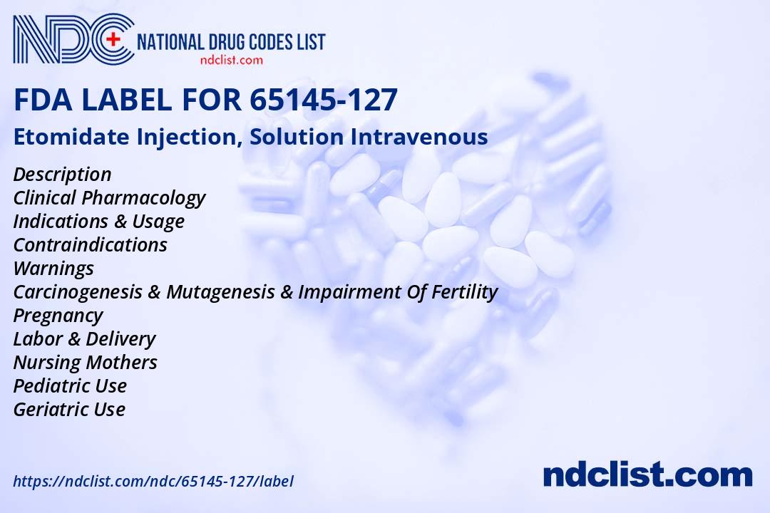 FDA Label for Etomidate Injection, Solution Intravenous - Indications ...