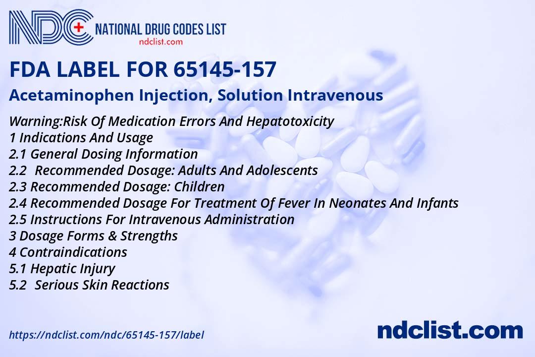 FDA Label for Acetaminophen Injection, Solution Intravenous ...