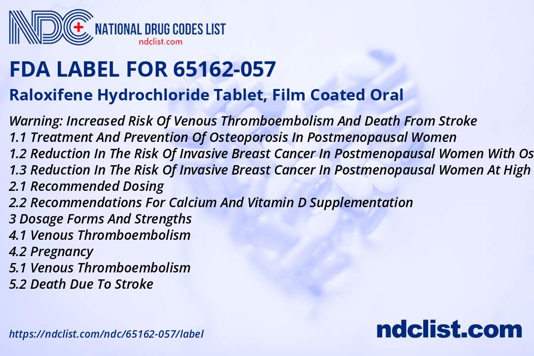 FDA Label for Raloxifene Hydrochloride Tablet, Film Coated Oral ...