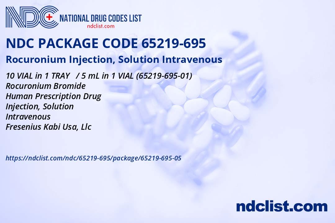 Rocuronium Injection, Solution- NDC65219-695-05