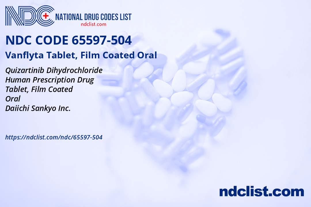 NDC 65597-504 Vanflyta Tablet, Film Coated Oral