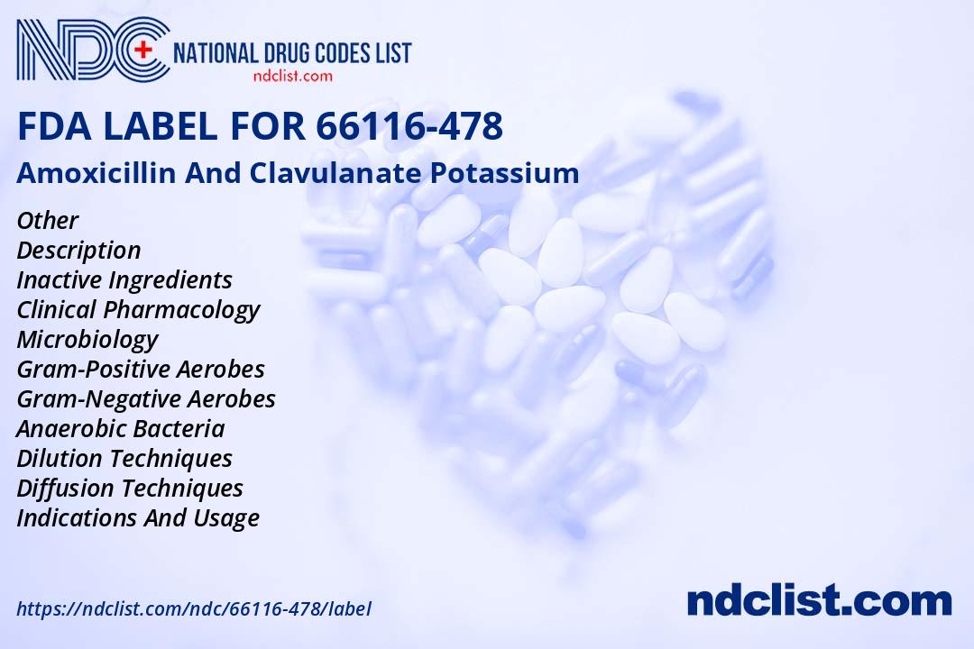 FDA Label for Amoxicillin And Clavulanate Potassium - Indications ...