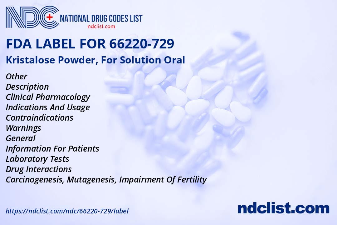 FDA Label for Kristalose Powder, For Solution Oral - Indications, Usage ...