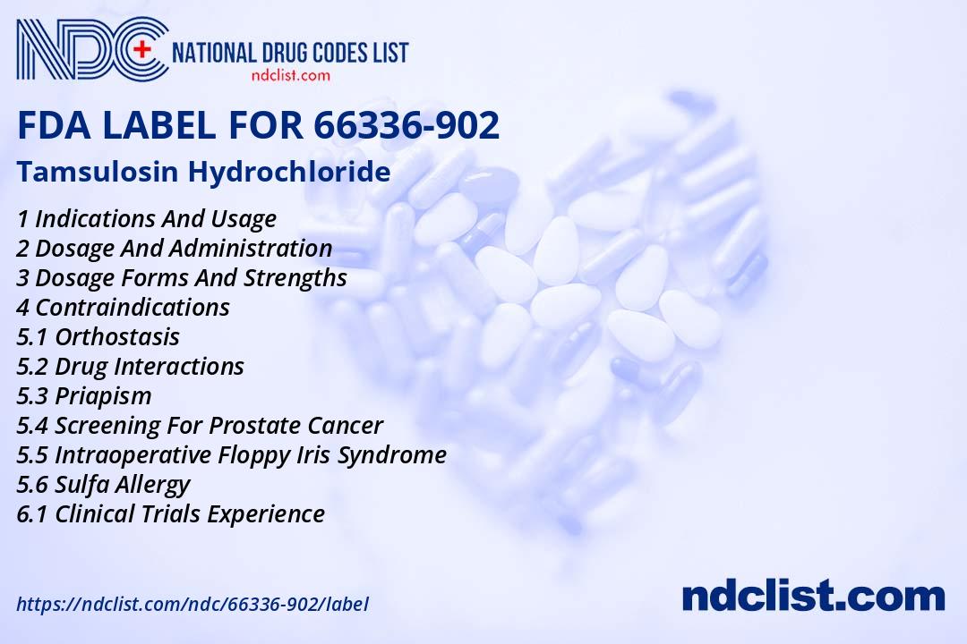 FDA Label for Tamsulosin Hydrochloride - Indications, Usage & Precautions