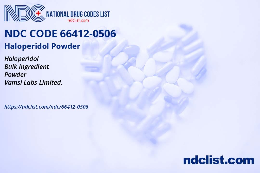 Haloperidol Powder NDC 66412-0506