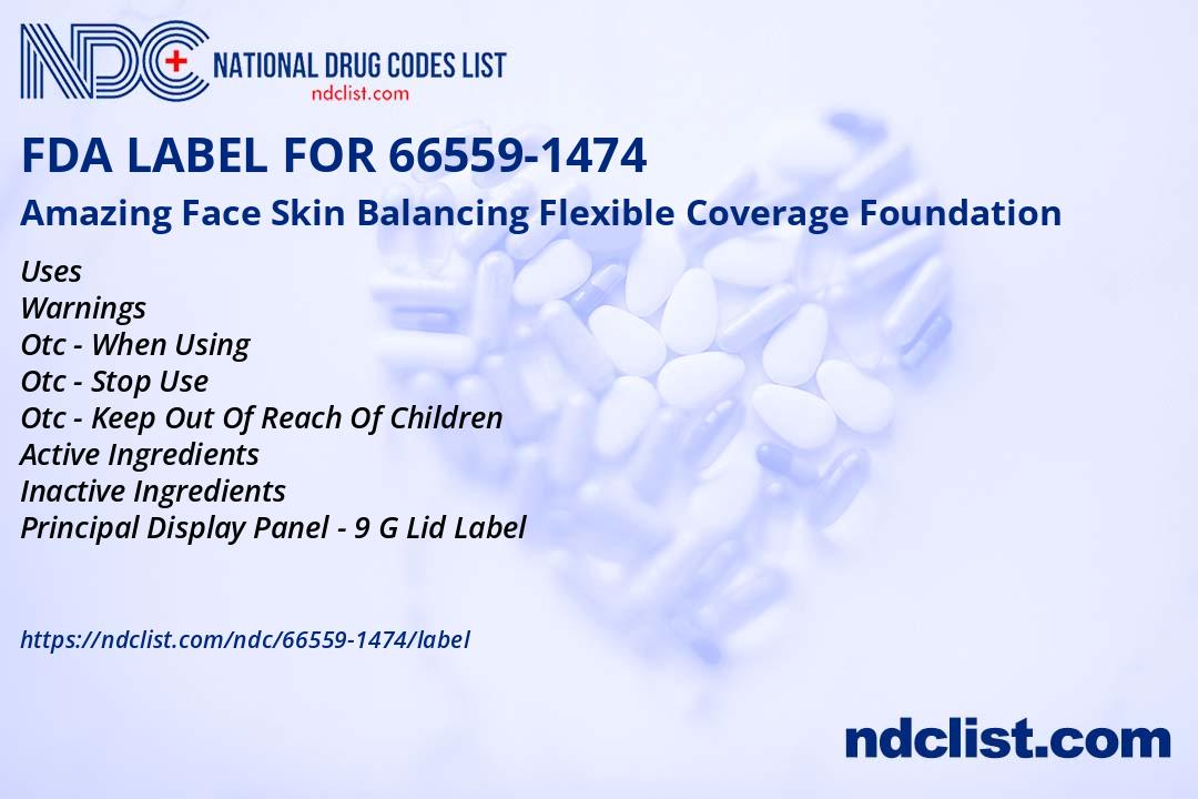 Amazing Face- FDA Label NDC66559-1474