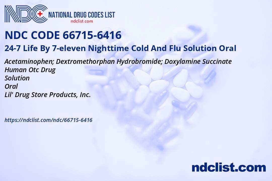 24-7 Life By 7-eleven Nighttime Cold And Flu NDC 66715-6416