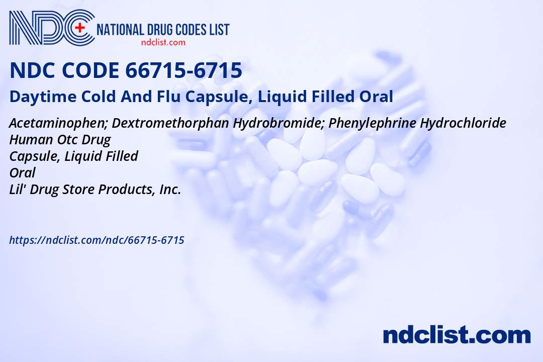 NDC 66715-6715 Daytime Cold And Flu Capsule, Liquid Filled Oral