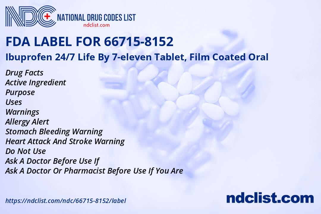 FDA Label for Ibuprofen 24/7 Life By 7-eleven Tablet, Film Coated Oral ...