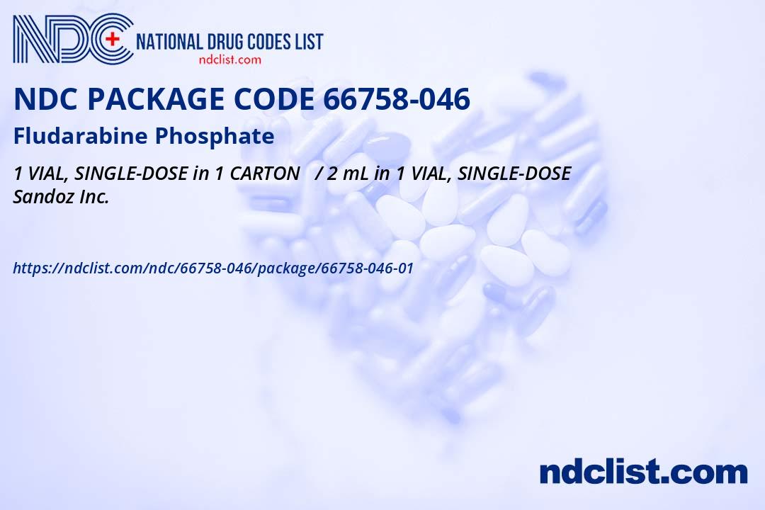 NDC Package 66758-046-01 Fludarabine Phosphate