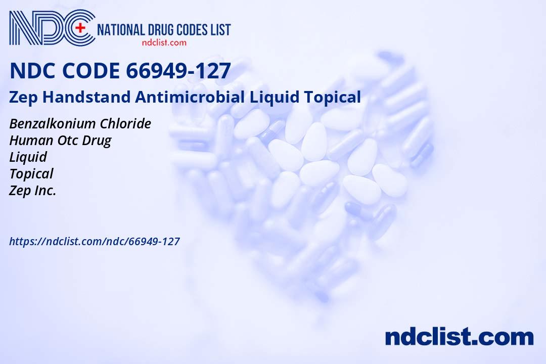 Zep Handstand Antimicrobial Liquid- NDC66949-127