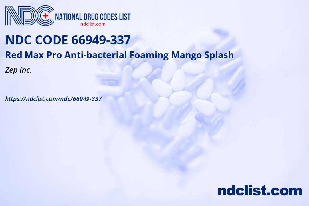Red Max Pro Anti-bacterial Foaming Mango S NDC 66949-337