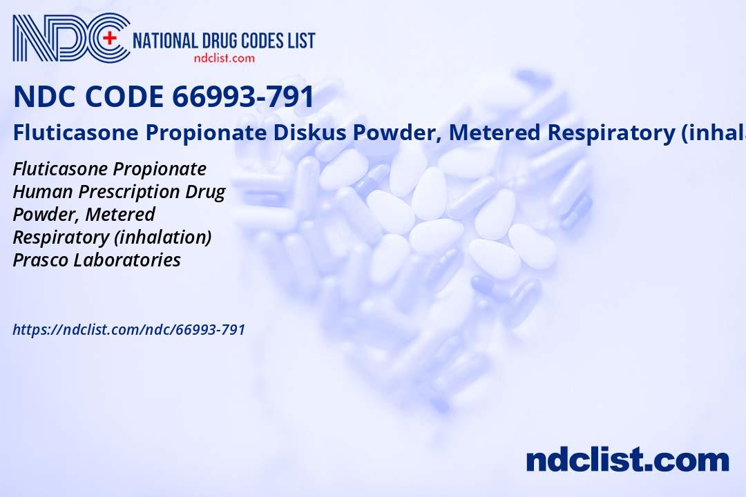 NDC 66993-791 Fluticasone Propionate Diskus Powder, Metered Respiratory ...