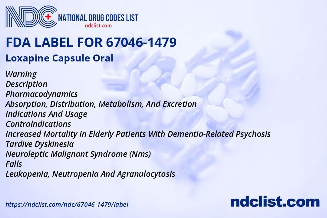 FDA Label for Loxapine Capsule Oral - Indications, Usage & Precautions