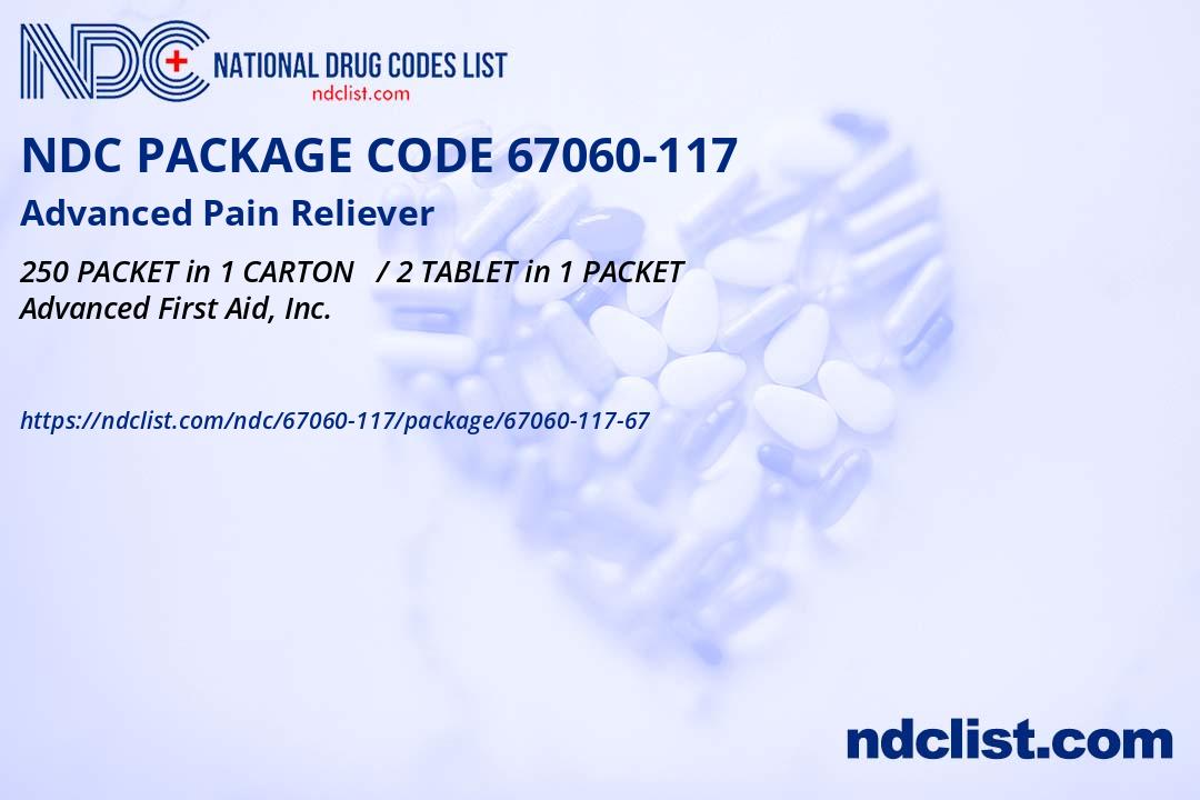 Advanced Pain Reliever- NDC67060-117-67