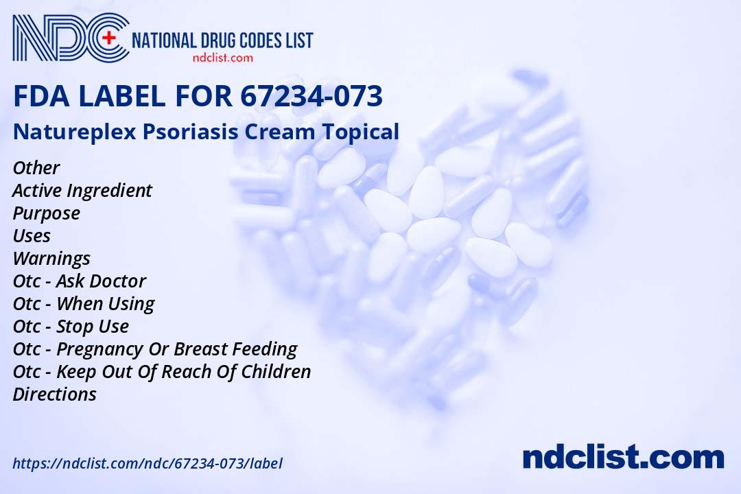 Natureplex Psoriasis Cream- FDA Label NDC67234-073