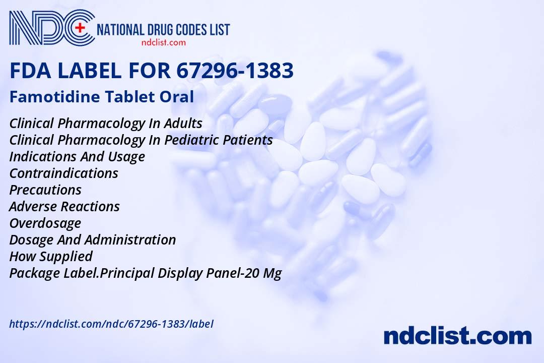 FDA Label for Famotidine Tablet Oral - Indications, Usage & Precautions